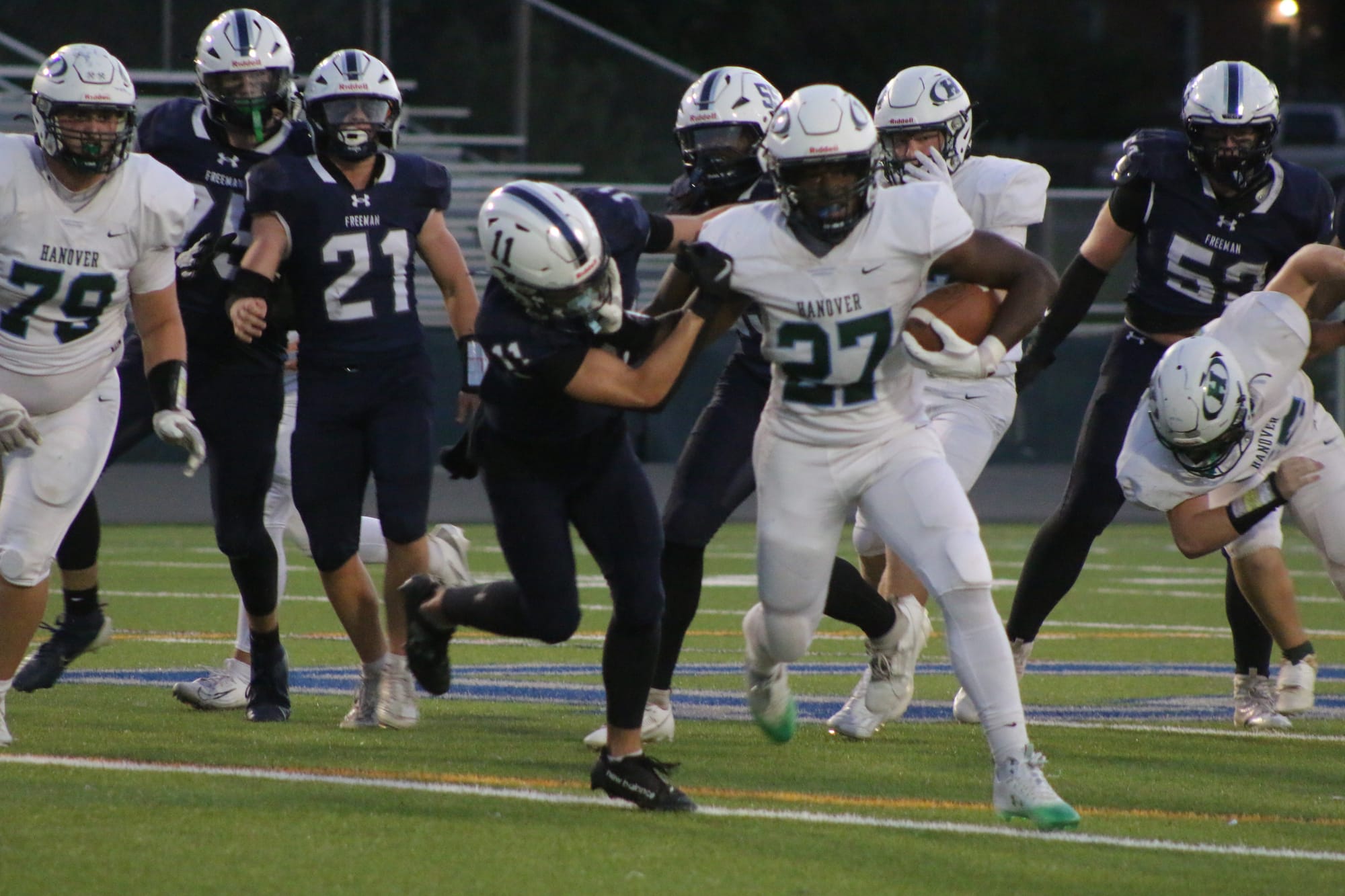 High school football report: Atlee's Dewey celebrates a big moment with ...